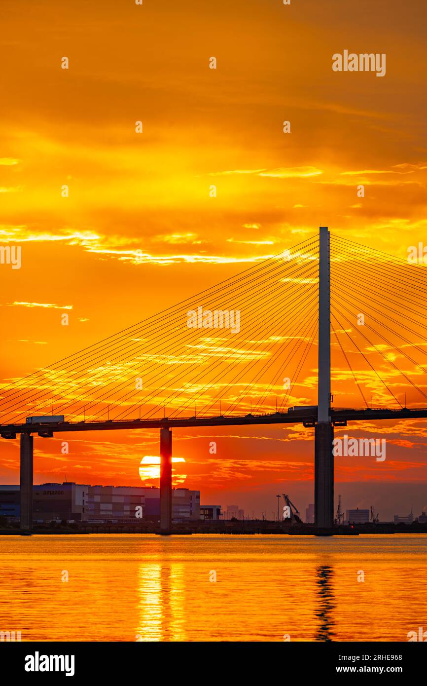 The Queen Elizabeth II bridge Known as the Dartford bridge across the ...