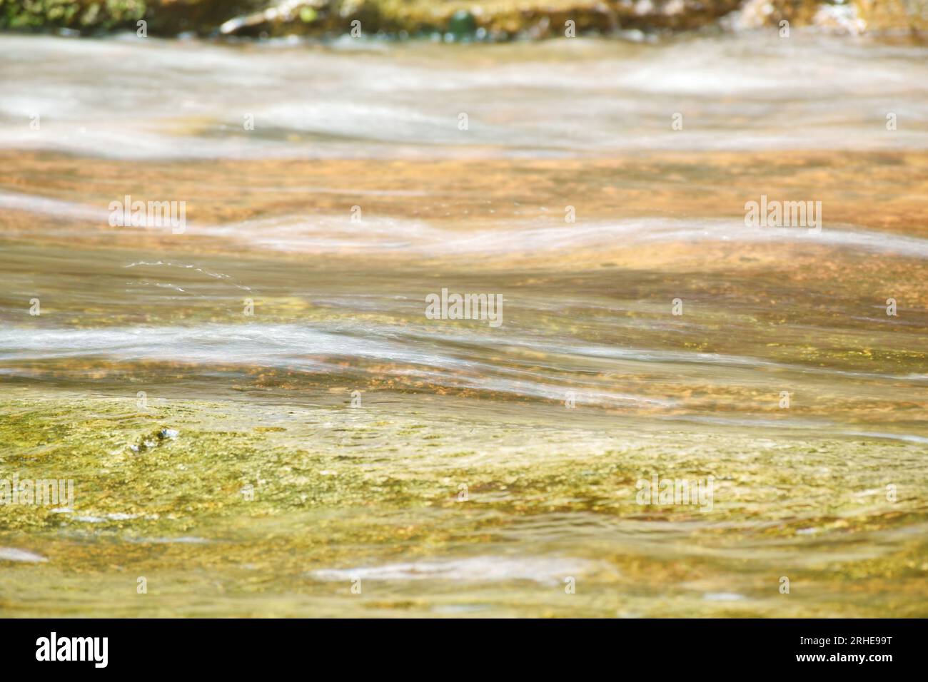 water flowing on the rock and wave splashing in river Stock Photo - Alamy