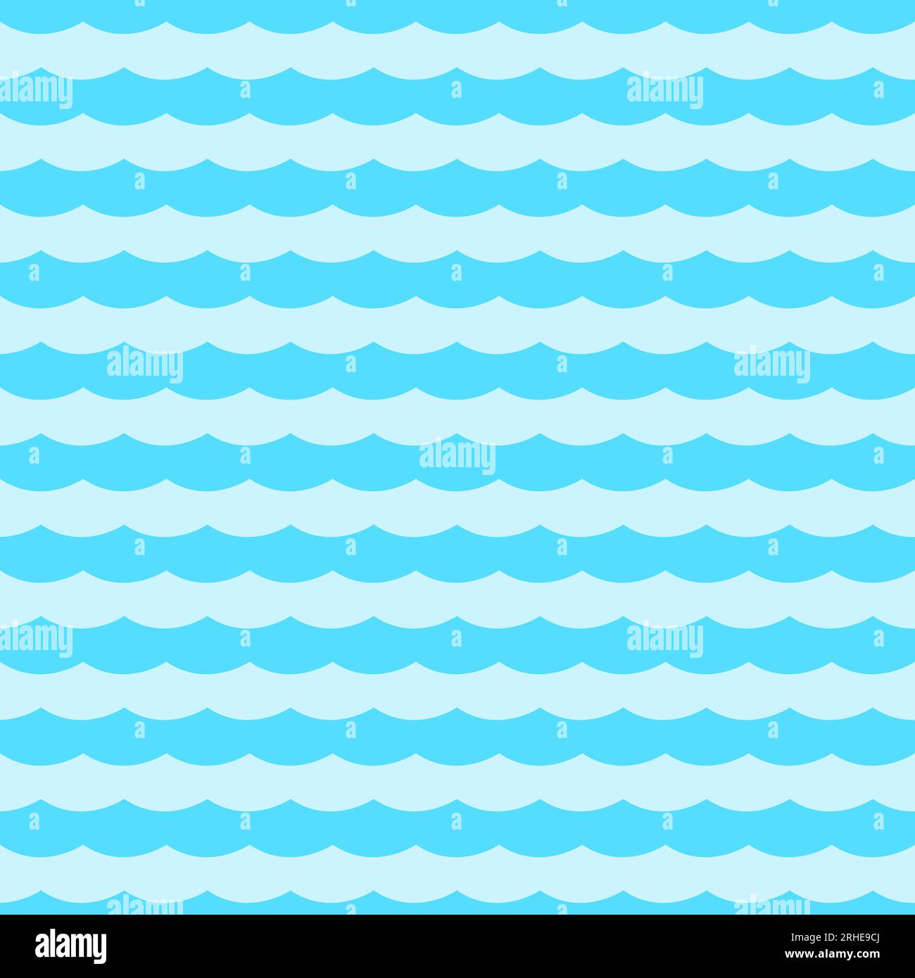 Vector ocean wave background. Simple sea waves seamless pattern ...