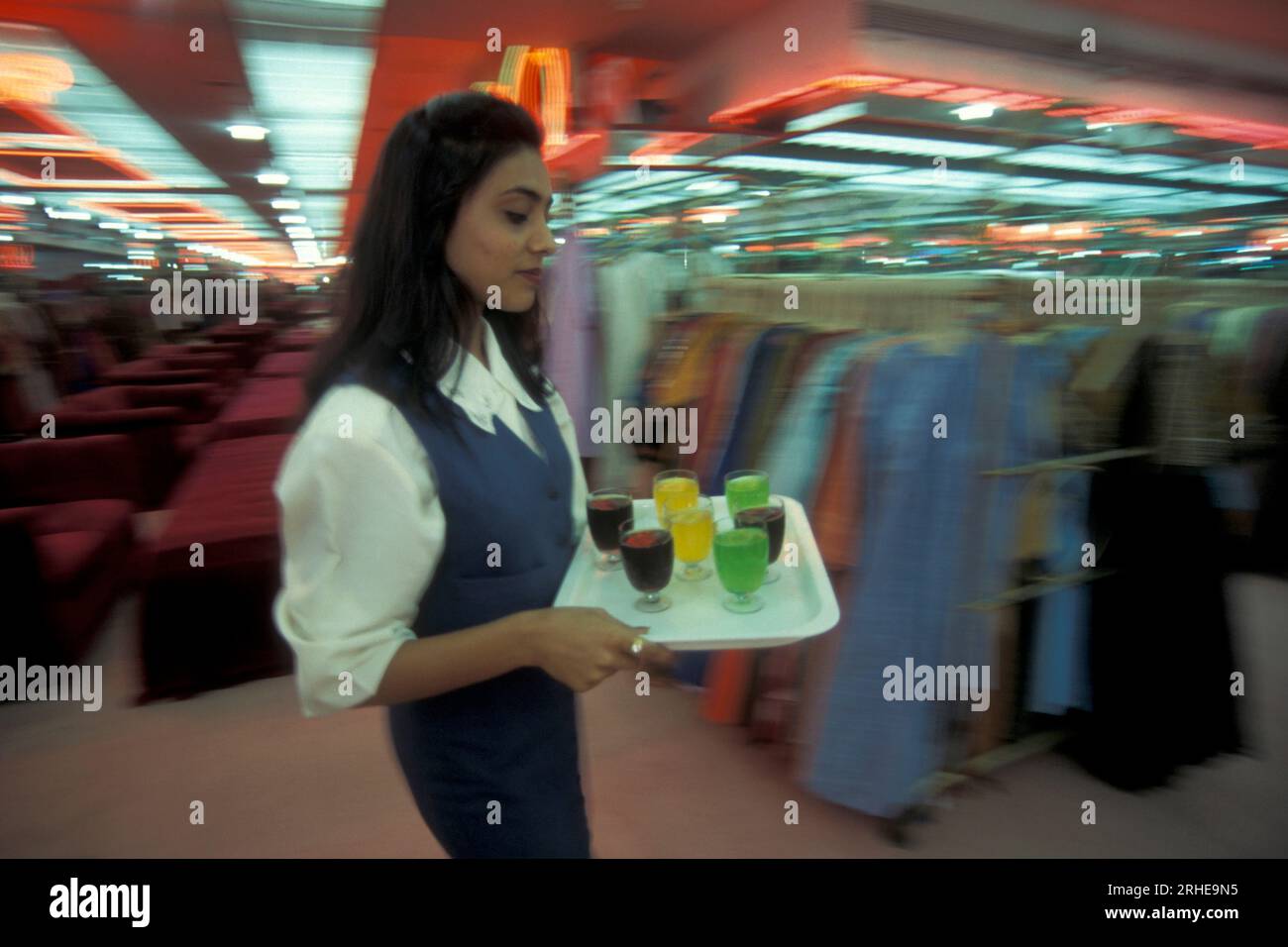 Free Drinks for Costumers Inside the modern Shopping Mall Kemp Fort for ...