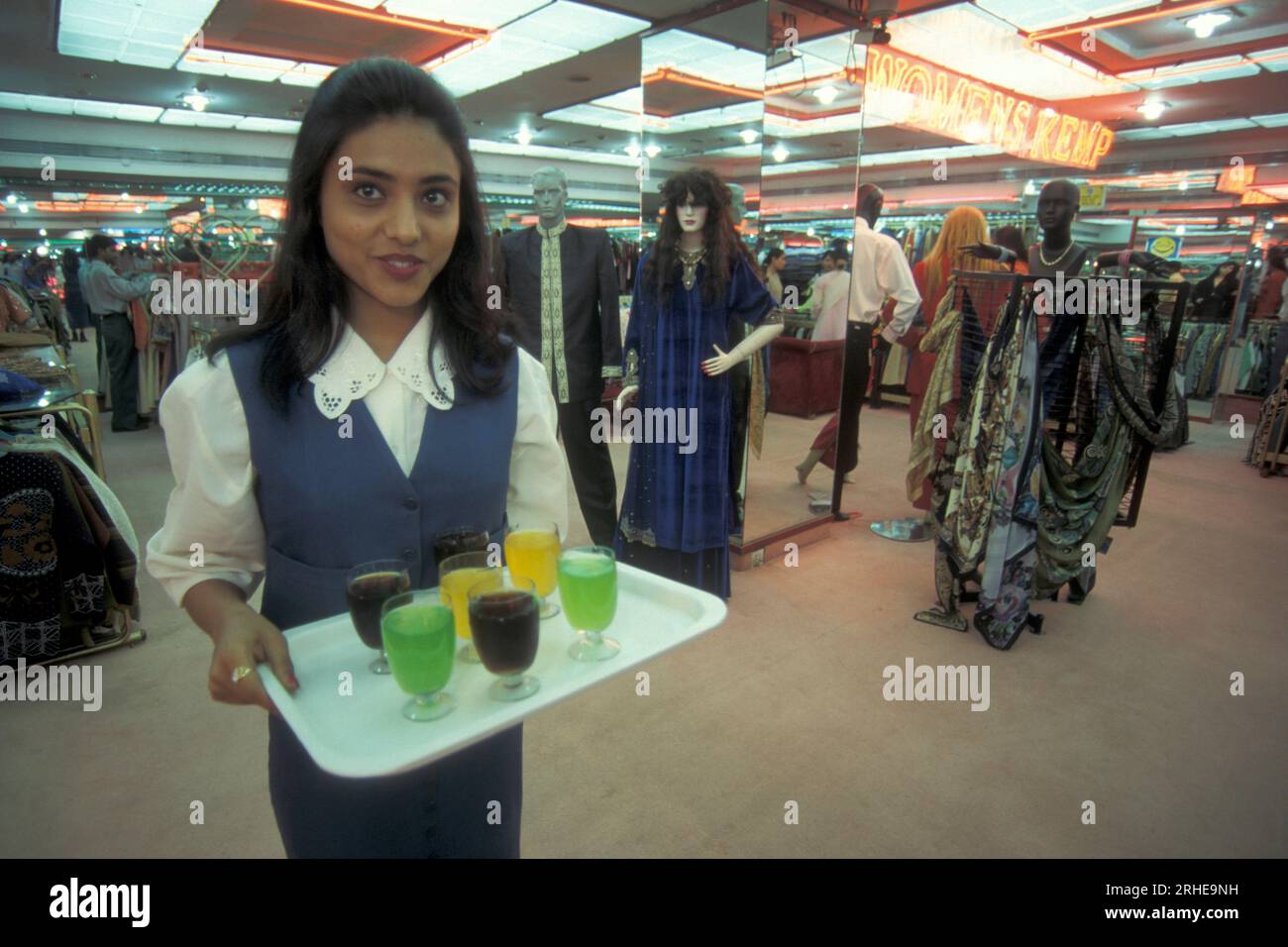 Free Drinks for Costumers Inside the modern Shopping Mall Kemp Fort for ...