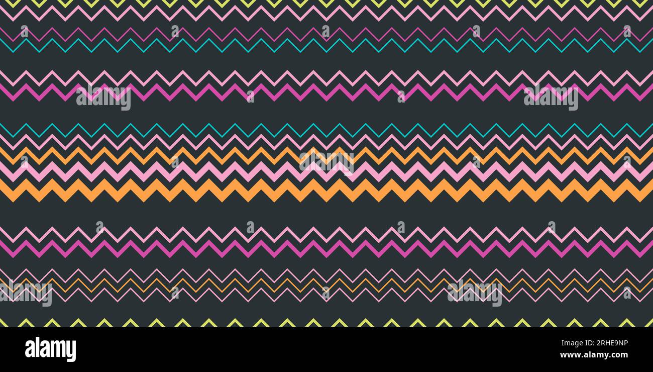 Zigzag Seamless Pattern Geometric Zigzag Chevron Lines Texture
