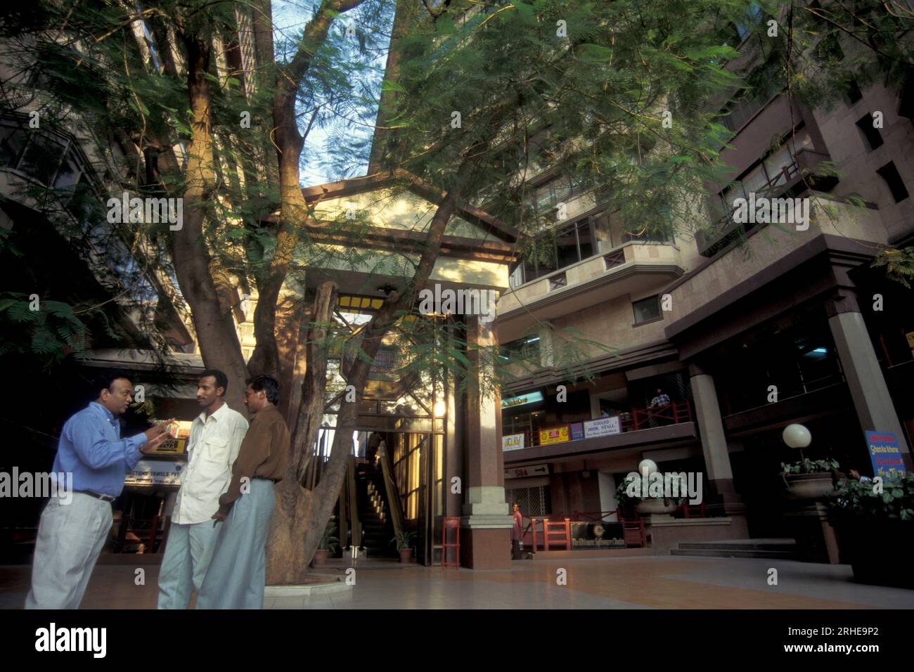 Inside a modern Shopping Mall in the city of Bangalore in the Province ...