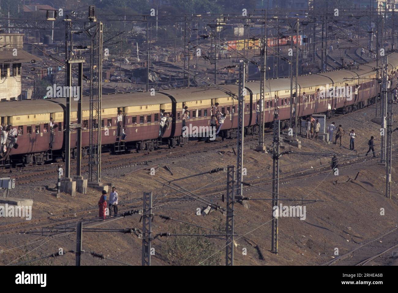 a Train of the Indian Railway in the city of Surat in the Province ...