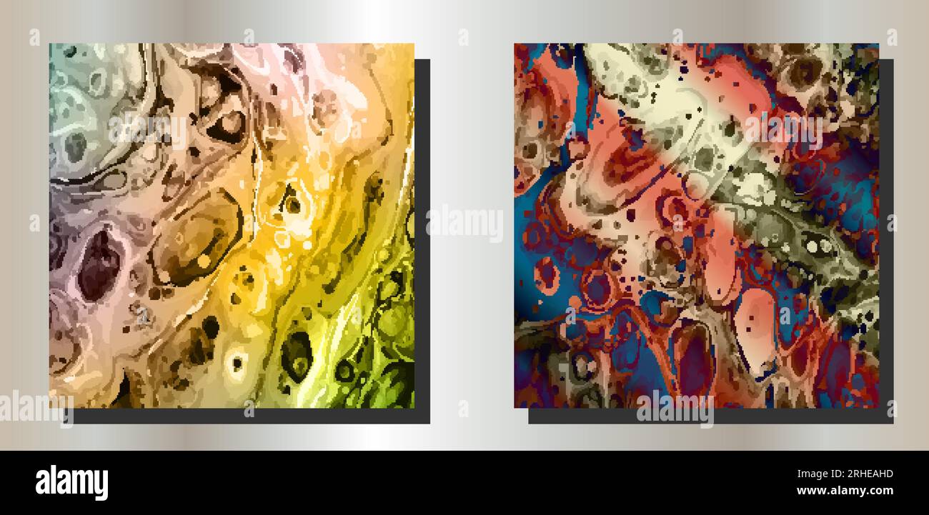Colorful background with the effect of spreading liquid. Liquid art for ...