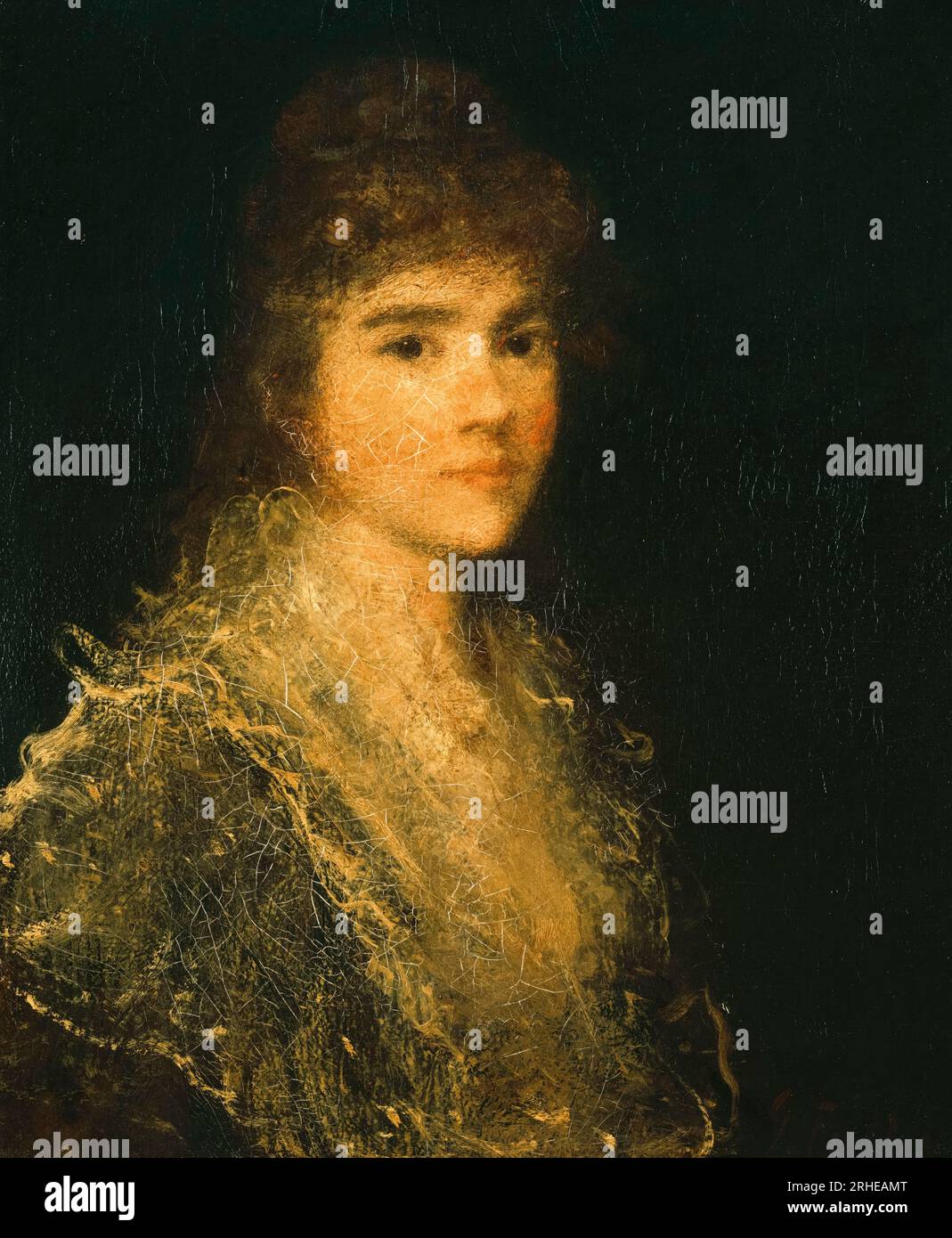 George Fuller, Ideal Head, portrait painting in oil on canvas, 1876 ...