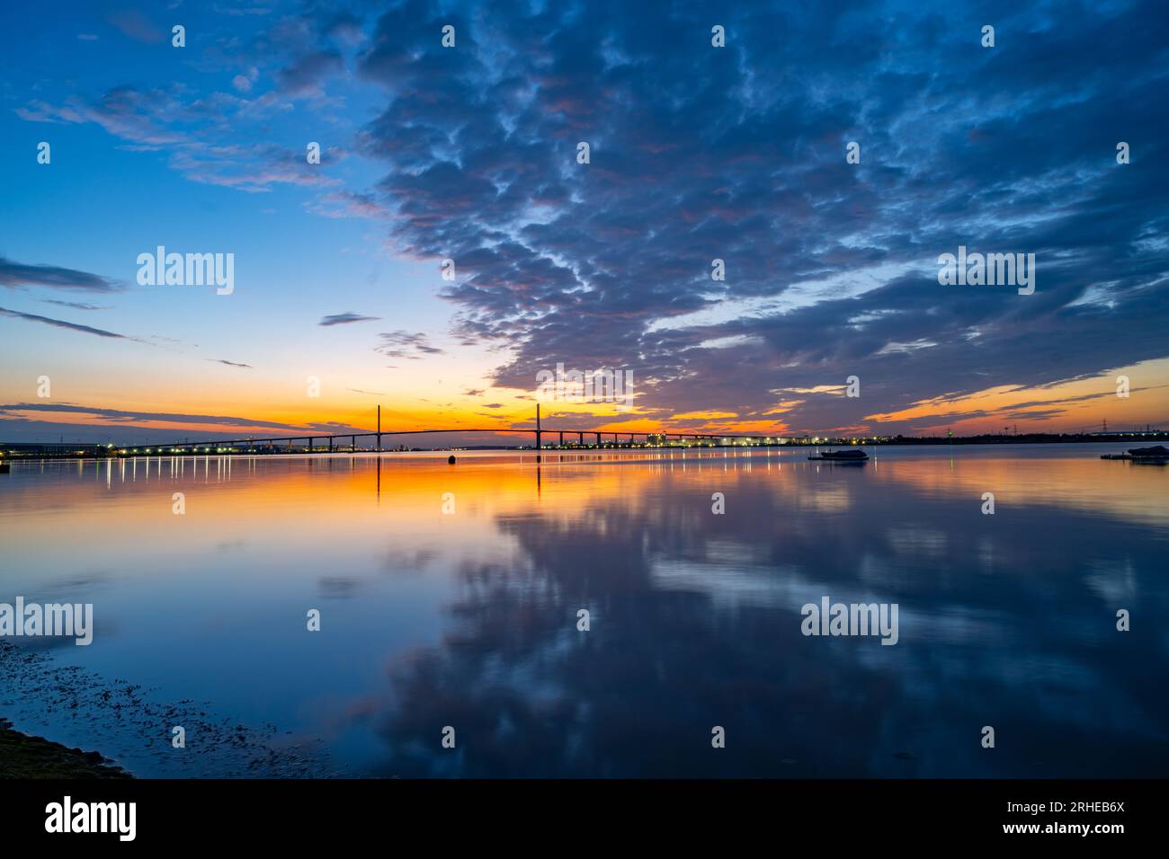 The Queen Elizabeth II bridge Known as the Dartford bridge across the ...