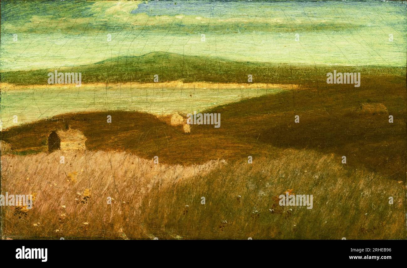 Albert Pinkham Ryder, Gay Head, landscape painting in oil on canvas ...