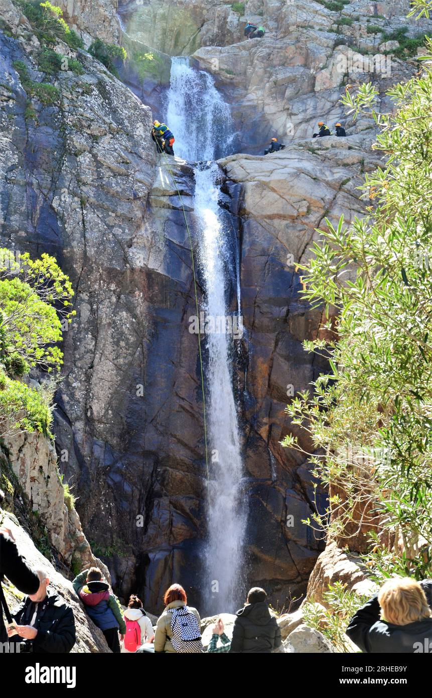sa spendula waterfalls, Villacidro, Sardinia Stock Photo - Alamy
