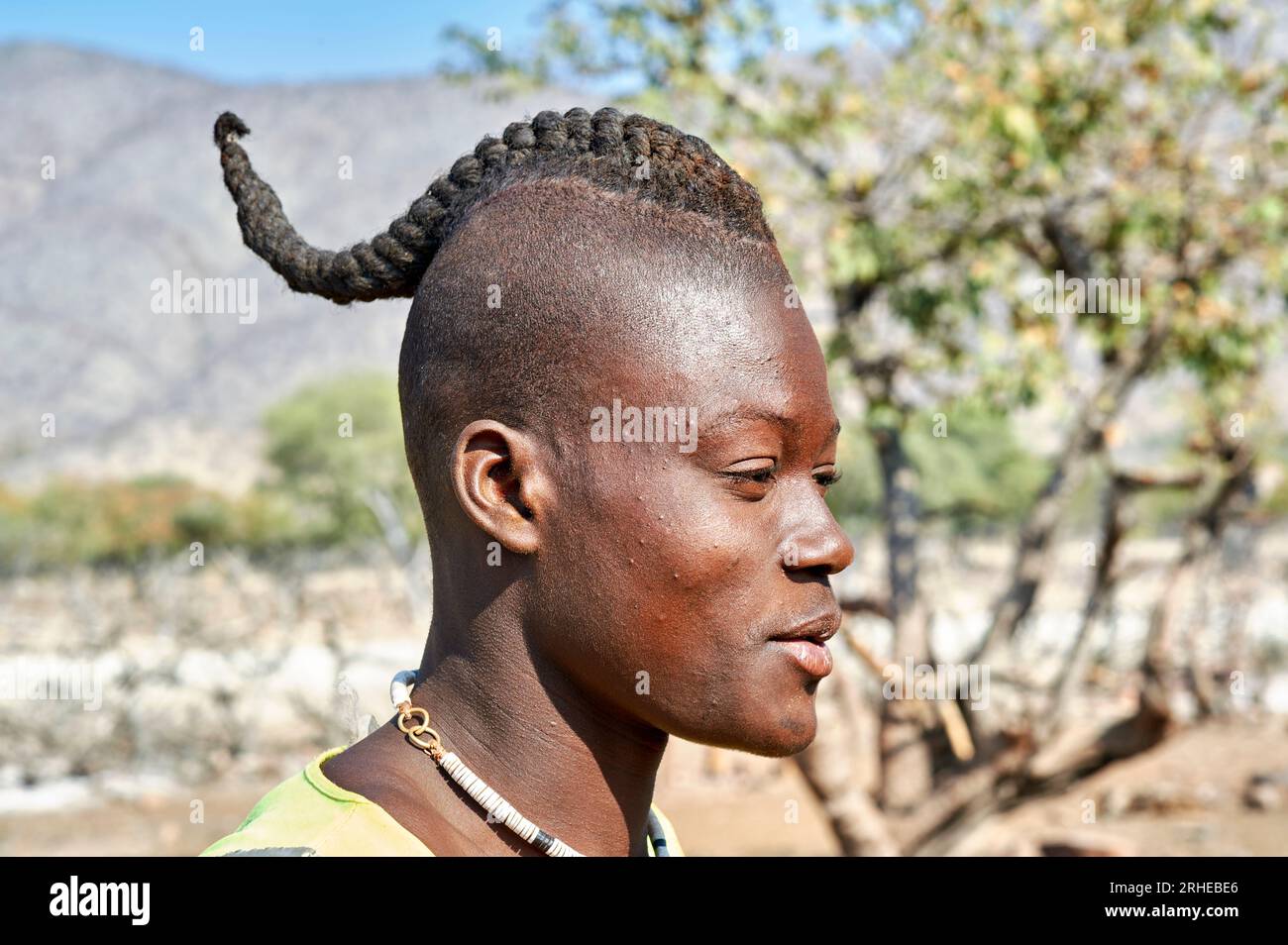 Namibia. The life in a Himba Village. Kunene Region. The traditional ...