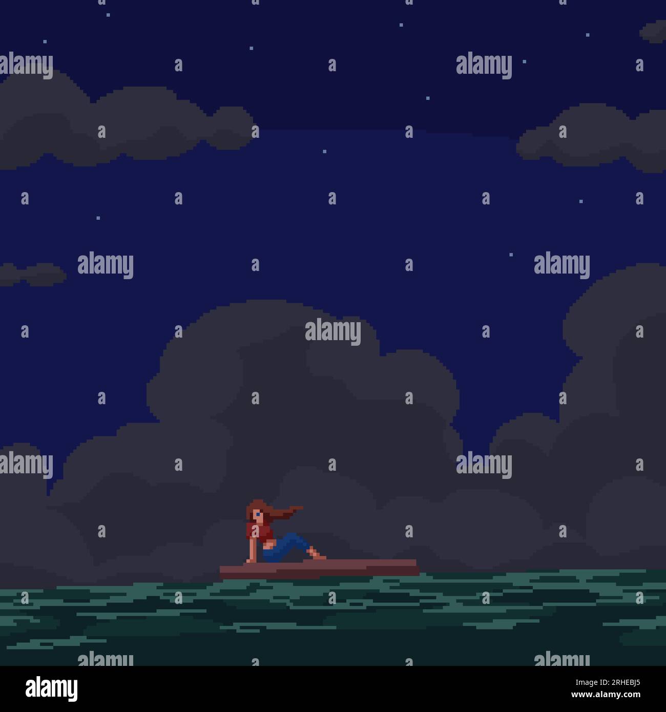 Raft vector vectors hi-res stock photography and images - Alamy