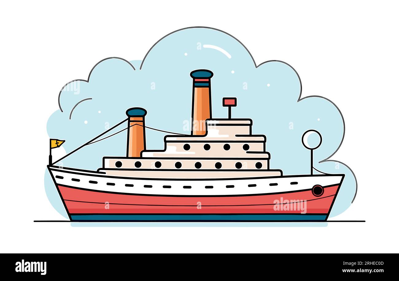 Medieval boat etching Stock Vector Images - Alamy