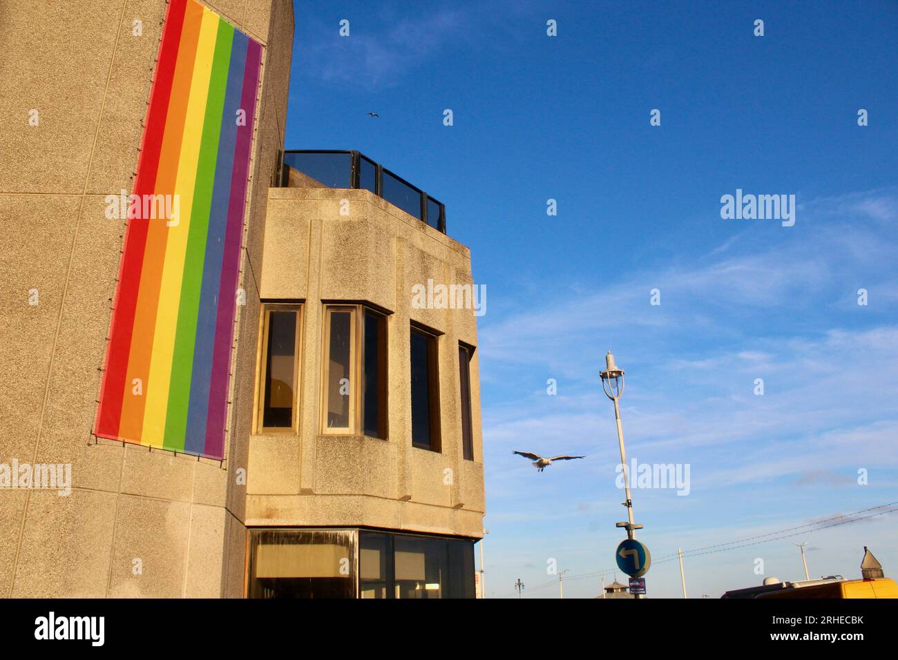 Brighton pride flags hi-res stock photography and images - Alamy