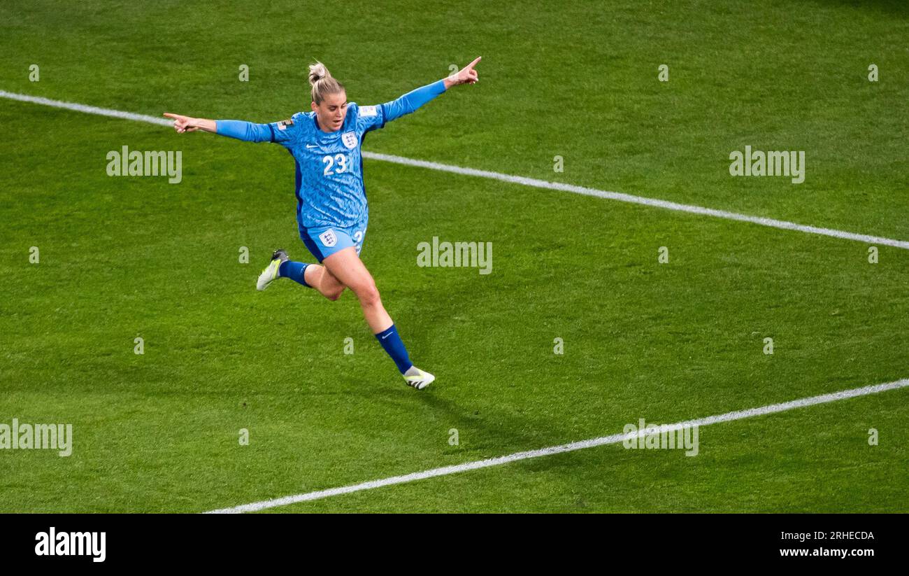 Sydney, Australia. 16th Aug, 2023. England's Alessia Russo celebrates ...