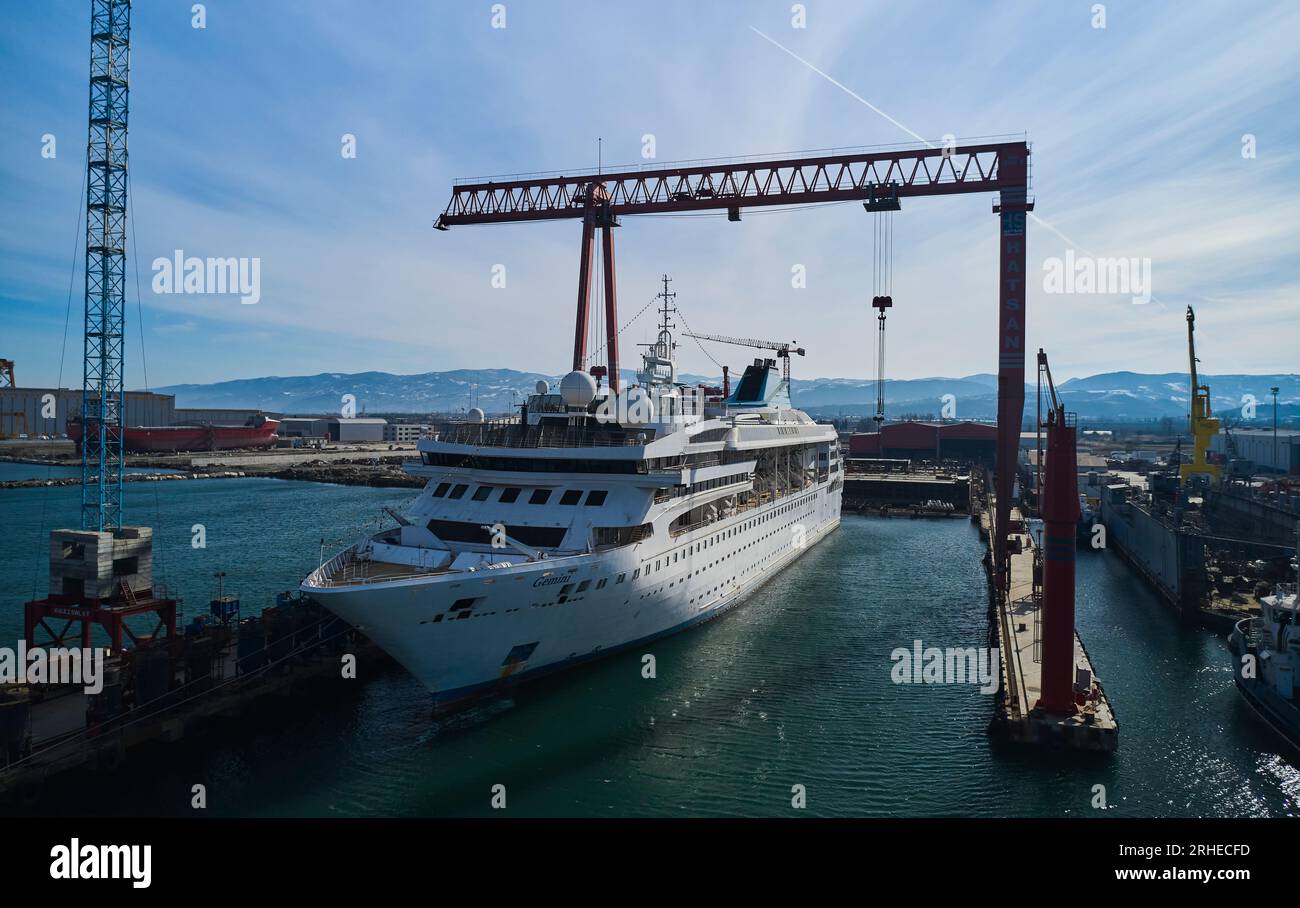 import export dock. cargo ships .beautiful cargo ship parking in port ...