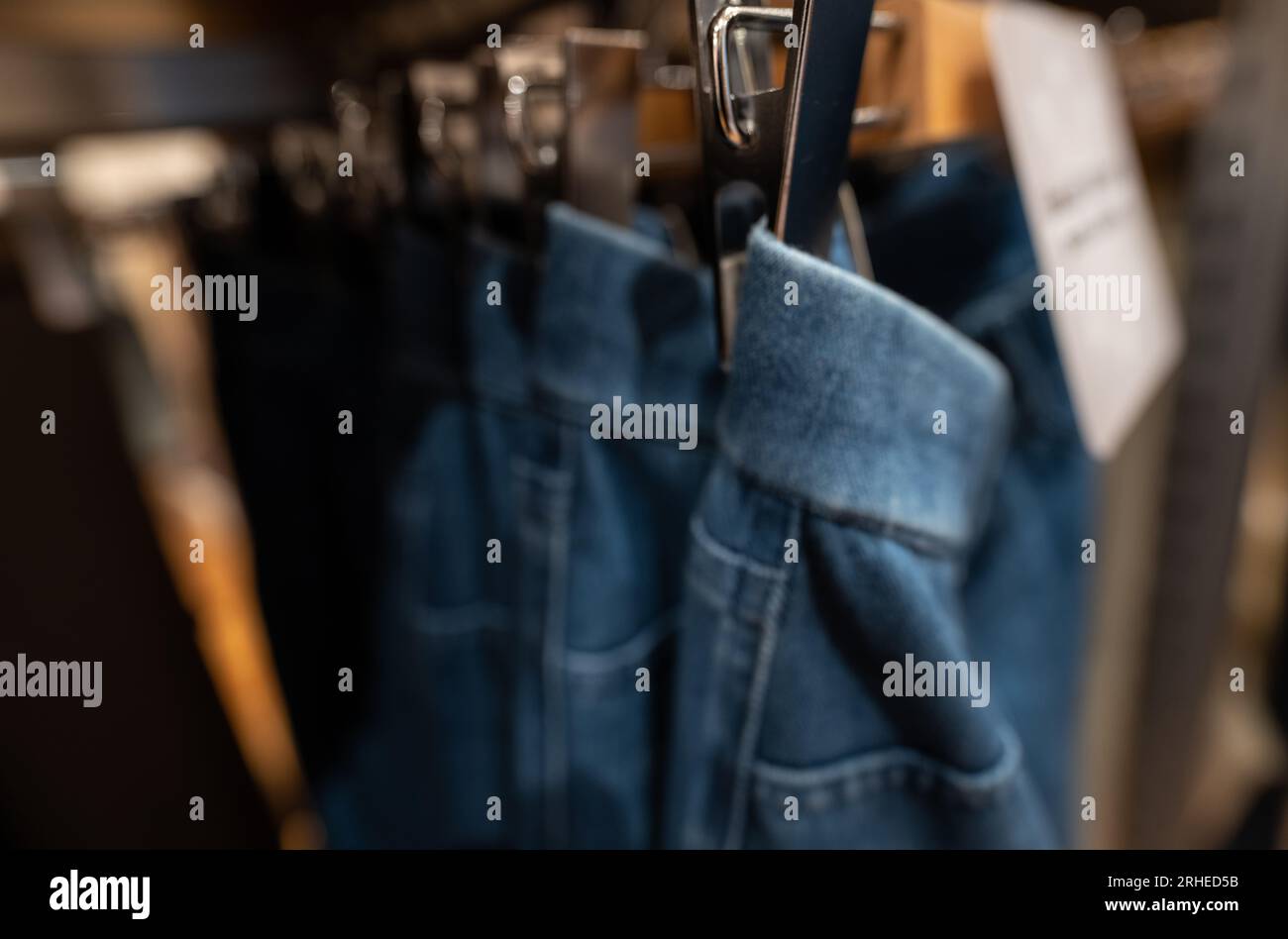 Pants rack hi-res stock photography and images - Alamy