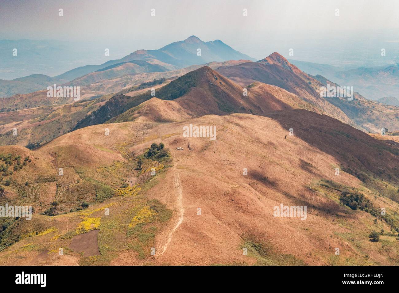 Scenic view of Mbeya Paek in Mbeya Mountain Range in Tanzania Stock ...