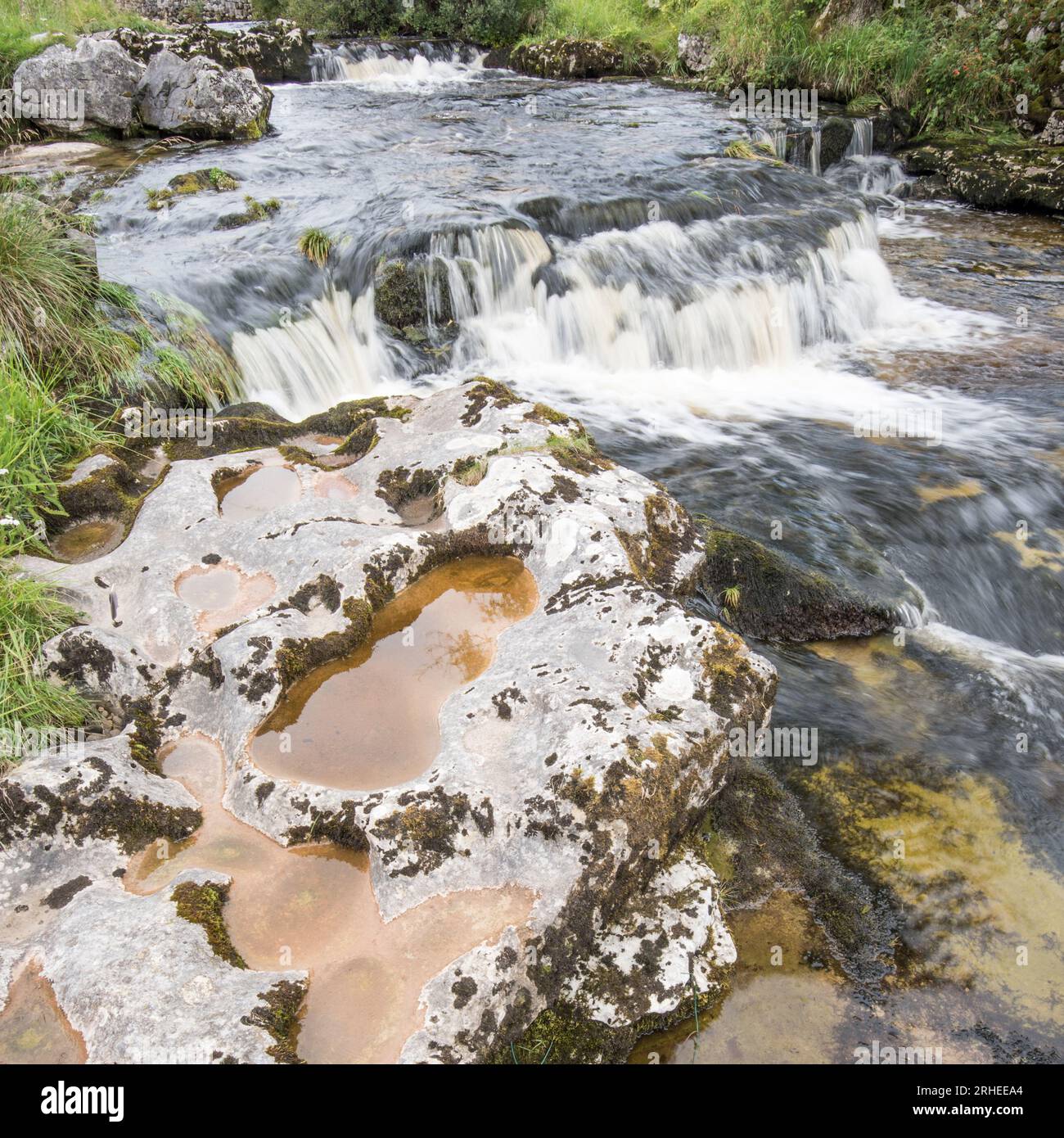 Scoured out limestone in river bed hi-res stock photography and images ...