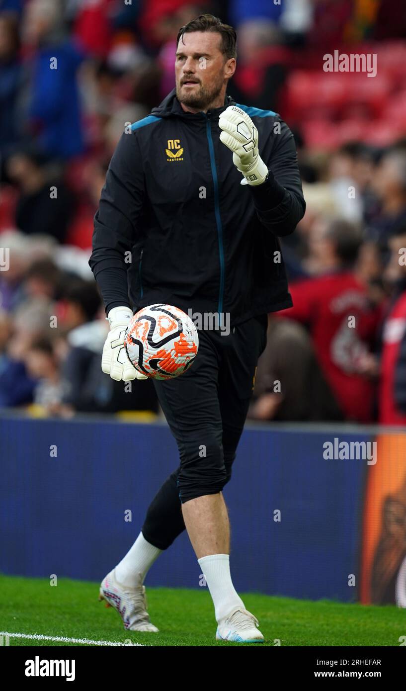 Wolverhampton Wanderers goalkeeper coach Neil Cutler during the Premier ...
