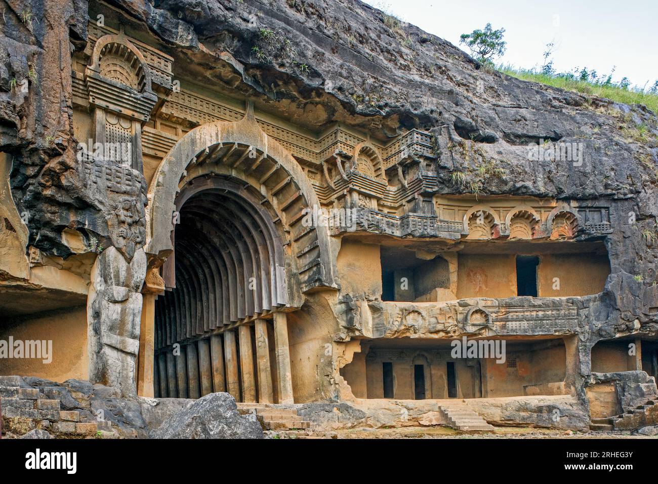 10 10 2008 Ancient Bhaja Caves-2nd century B.C.Bhaja caves are located ...