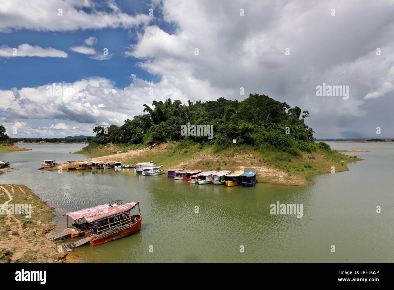 Rangamati, Bangladesh - July 25, 2023: The Bird's-eye view of Kaptai ...