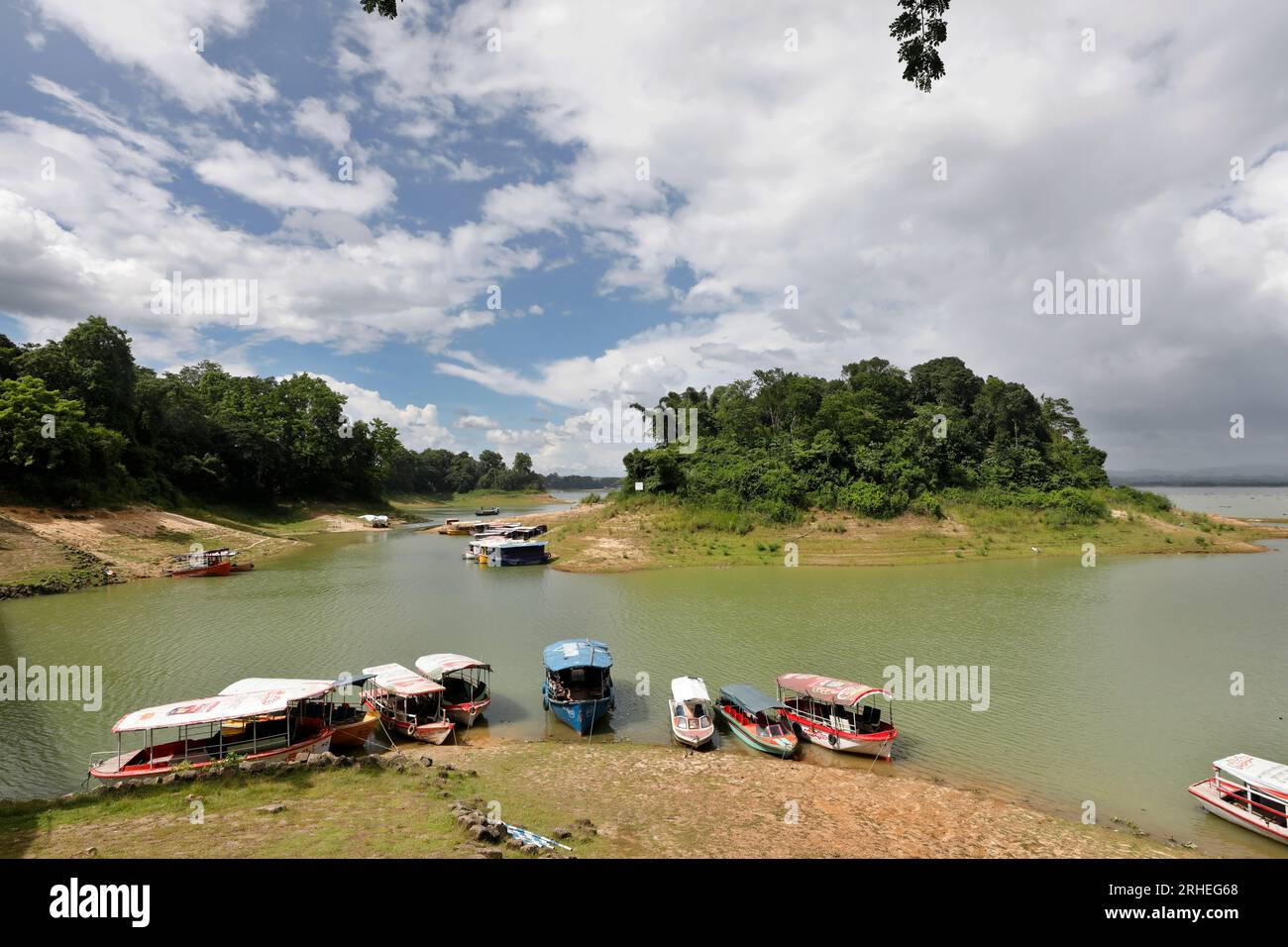 Rangamati, Bangladesh - July 25, 2023: The Bird's-eye view of Kaptai ...