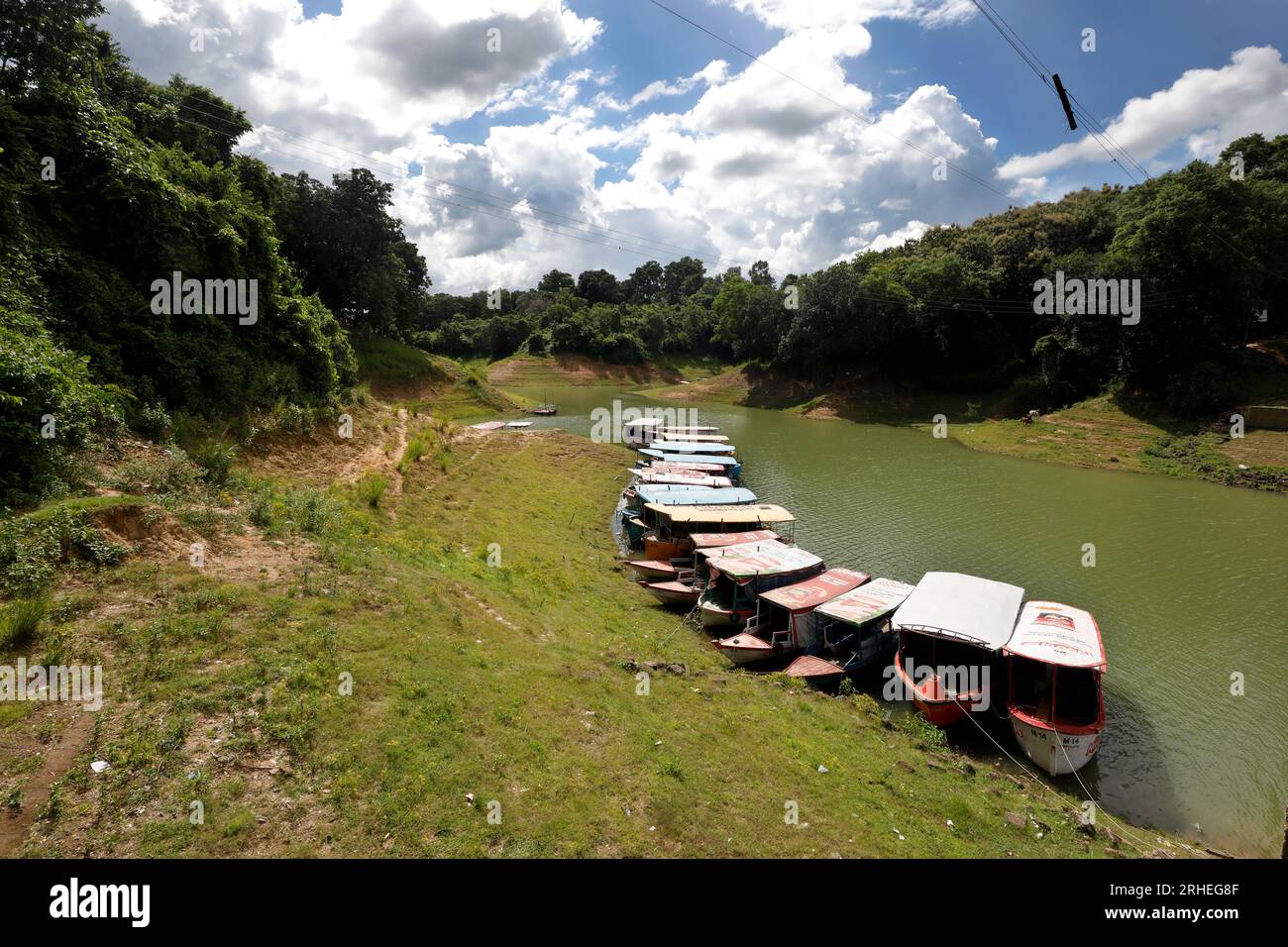 Rangamati, Bangladesh - July 25, 2023: The Bird's-eye view of Kaptai ...