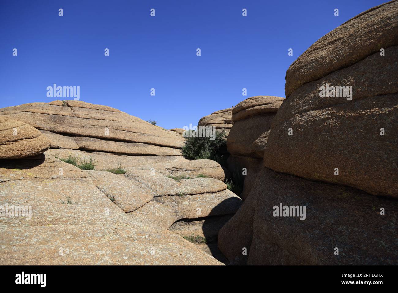 Baga Gazriin Chuluu rock formations, Mongolia Stock Photo - Alamy