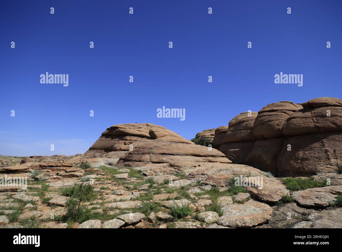 Baga Gazriin Chuluu rock formations, Mongolia Stock Photo - Alamy