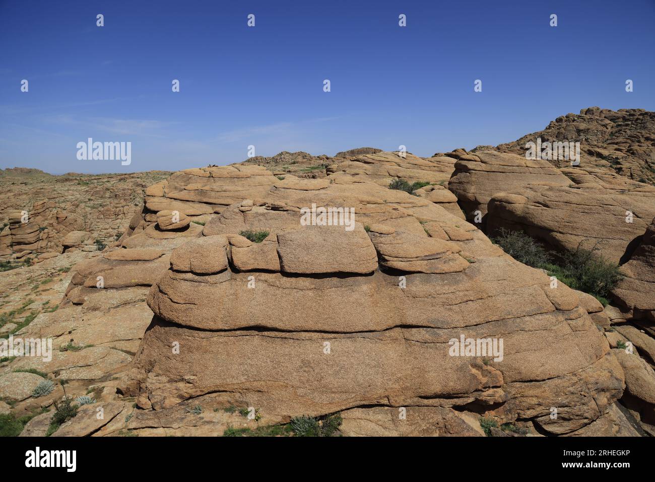 Baga Gazriin Chuluu rock formations, Mongolia Stock Photo - Alamy