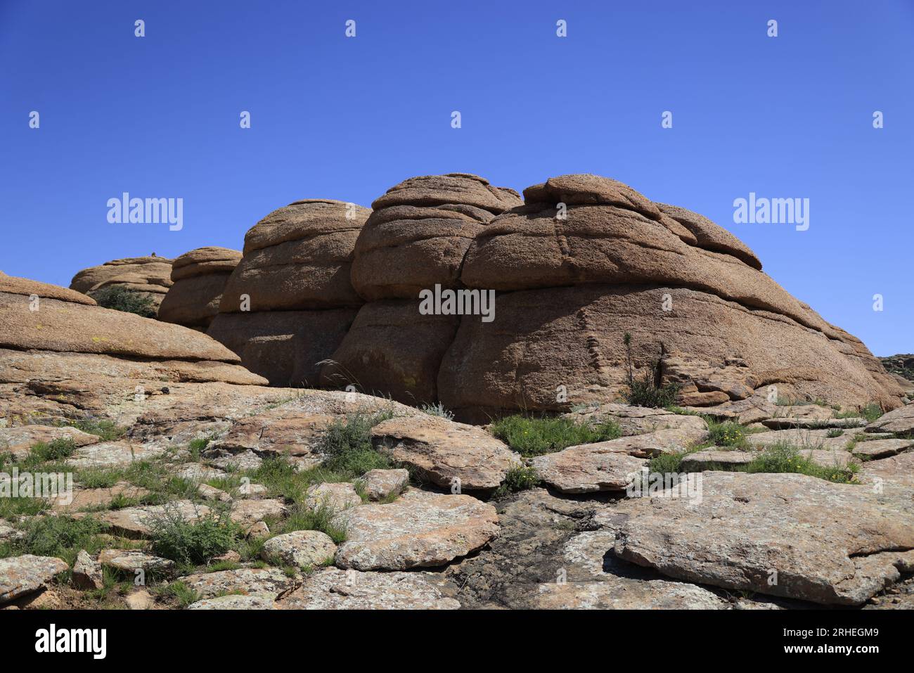 Baga Gazriin Chuluu rock formations, Mongolia Stock Photo - Alamy