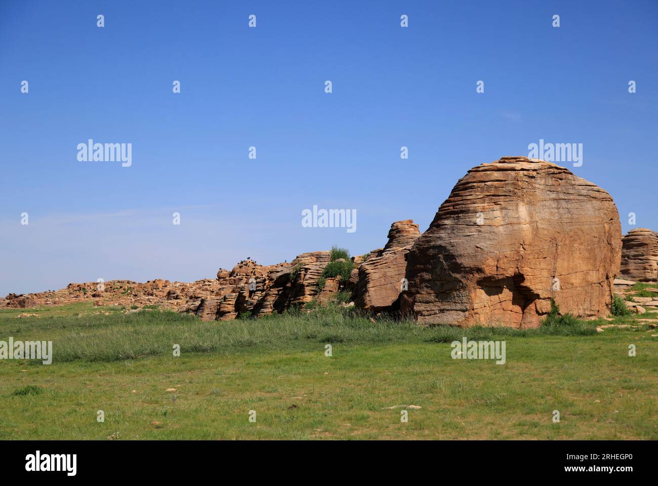 Baga Gazriin Chuluu rock formations, Mongolia Stock Photo - Alamy