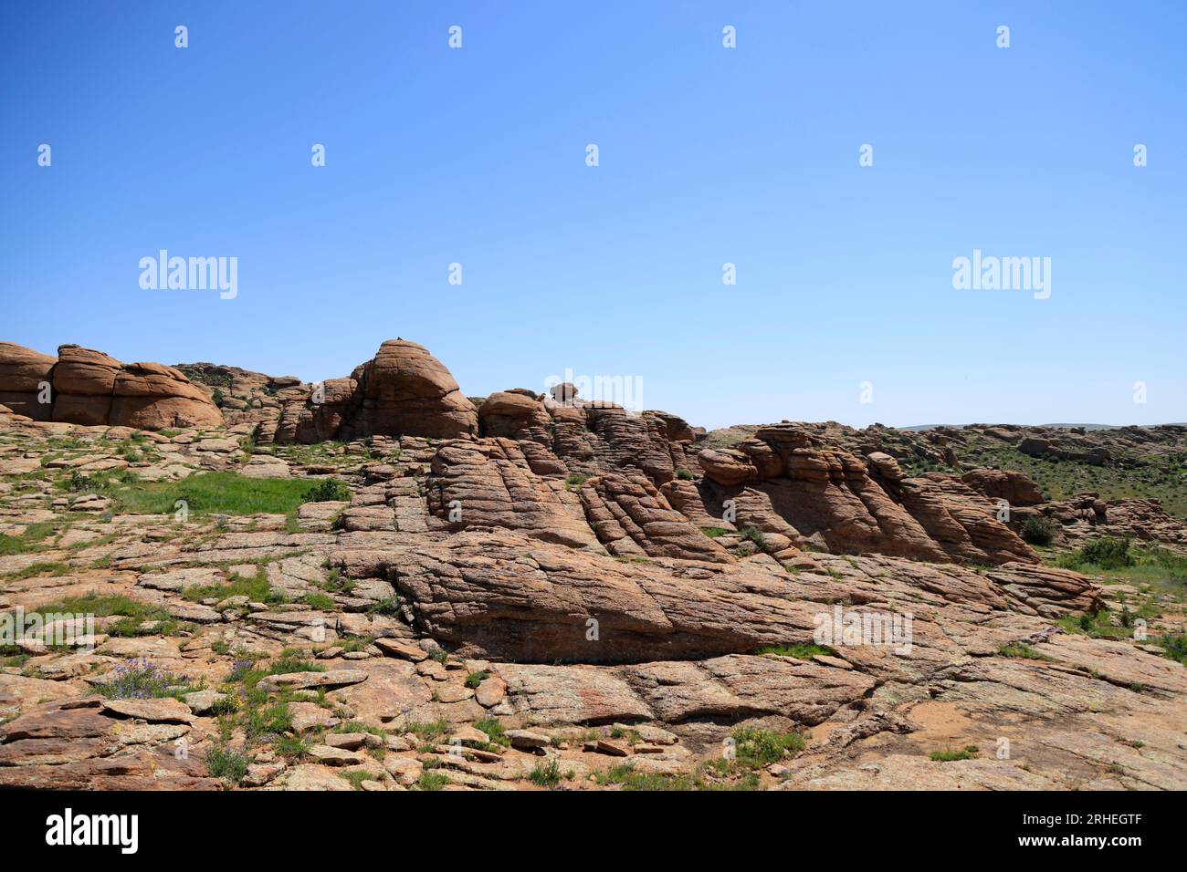 Baga Gazriin Chuluu rock formations, Mongolia Stock Photo - Alamy