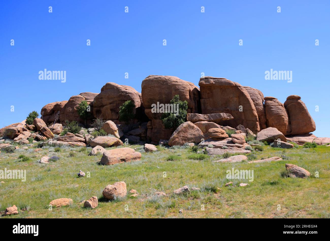 Baga Gazriin Chuluu rock formations, Mongolia Stock Photo - Alamy
