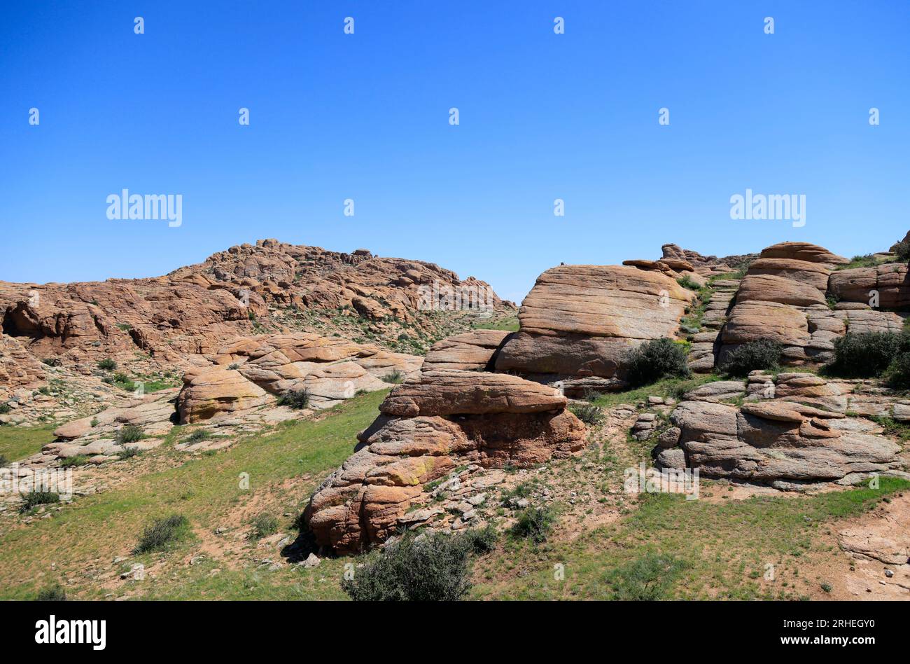 Baga Gazriin Chuluu rock formations, Mongolia Stock Photo - Alamy