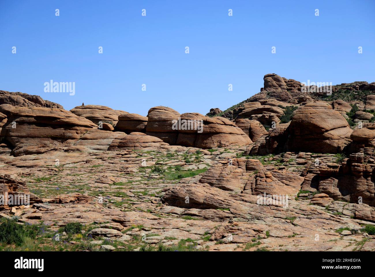 Baga Gazriin Chuluu rock formations, Mongolia Stock Photo - Alamy