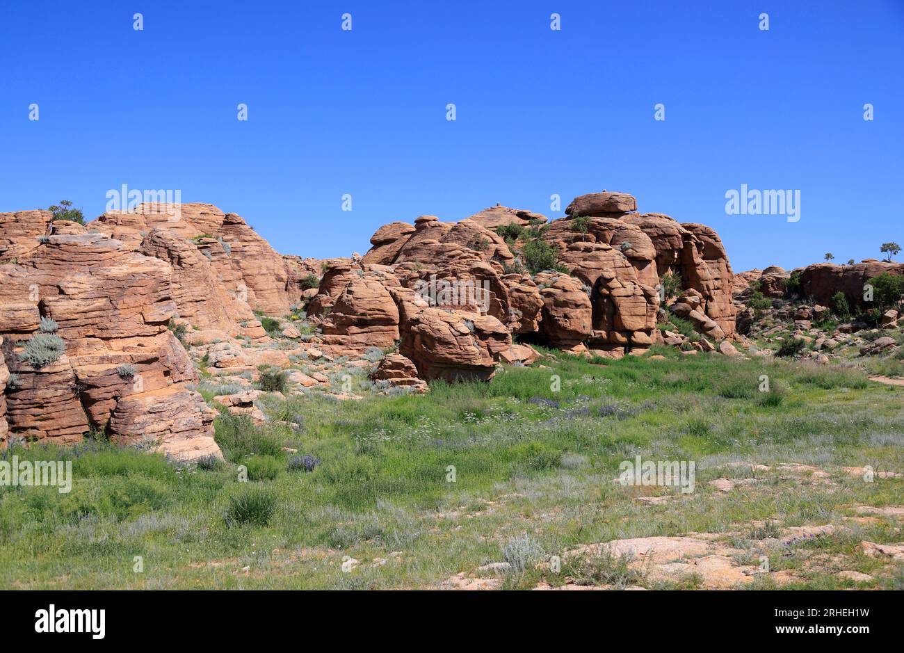 Baga Gazriin Chuluu rock formations, Mongolia Stock Photo - Alamy