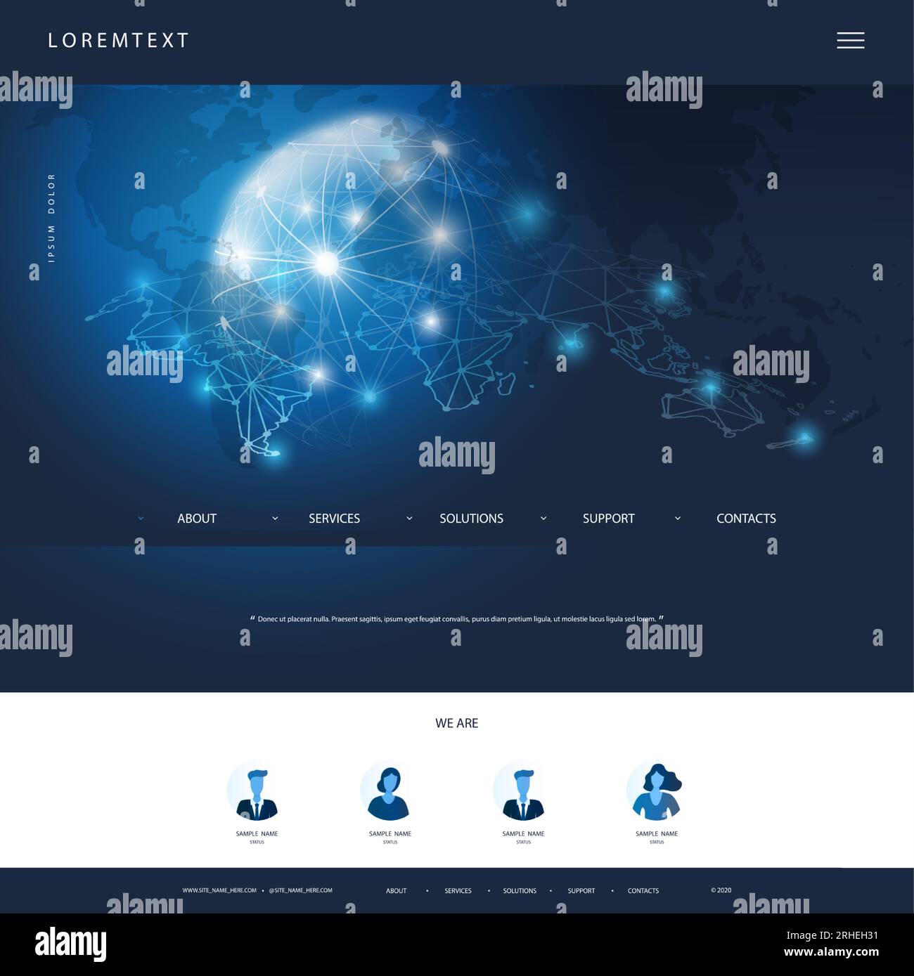 Technology Website Design Template for Your Business - Cloud Computing ...
