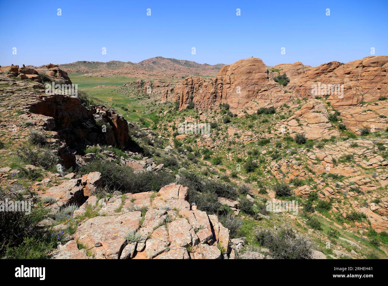 Baga Gazriin Chuluu rock formations, Mongolia Stock Photo - Alamy