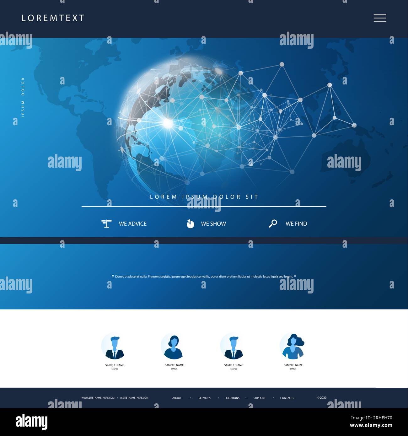 Network global connections digital interface Stock Vector Images - Alamy