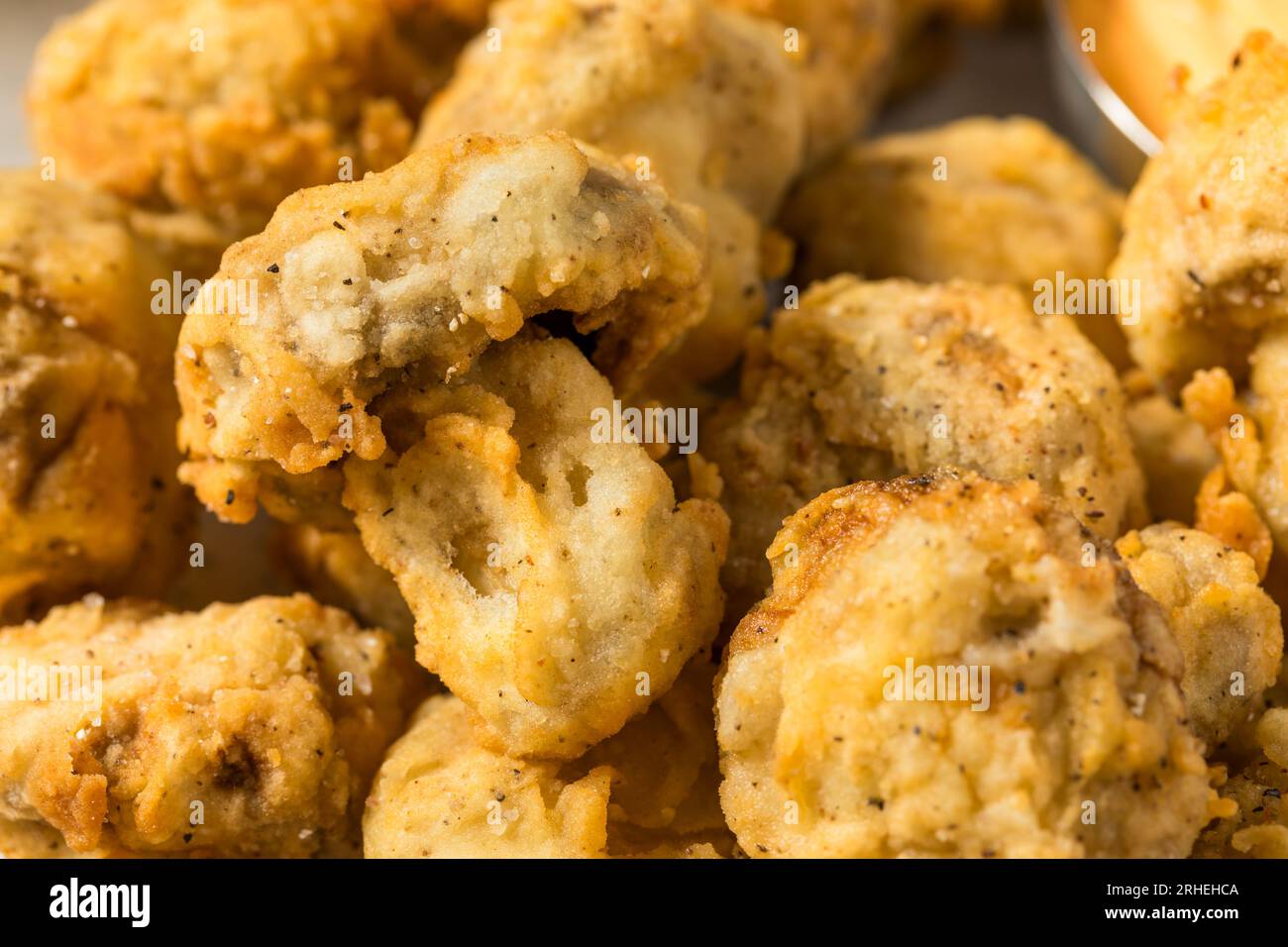 Homemade Deep Fried Mushrooms with Spicy Mayo Stock Photo - Alamy