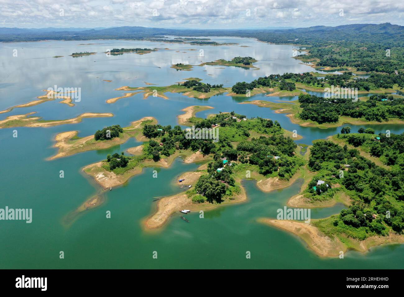 Rangamati, Bangladesh - July 25, 2023: The Bird's-eye view of Kaptai ...