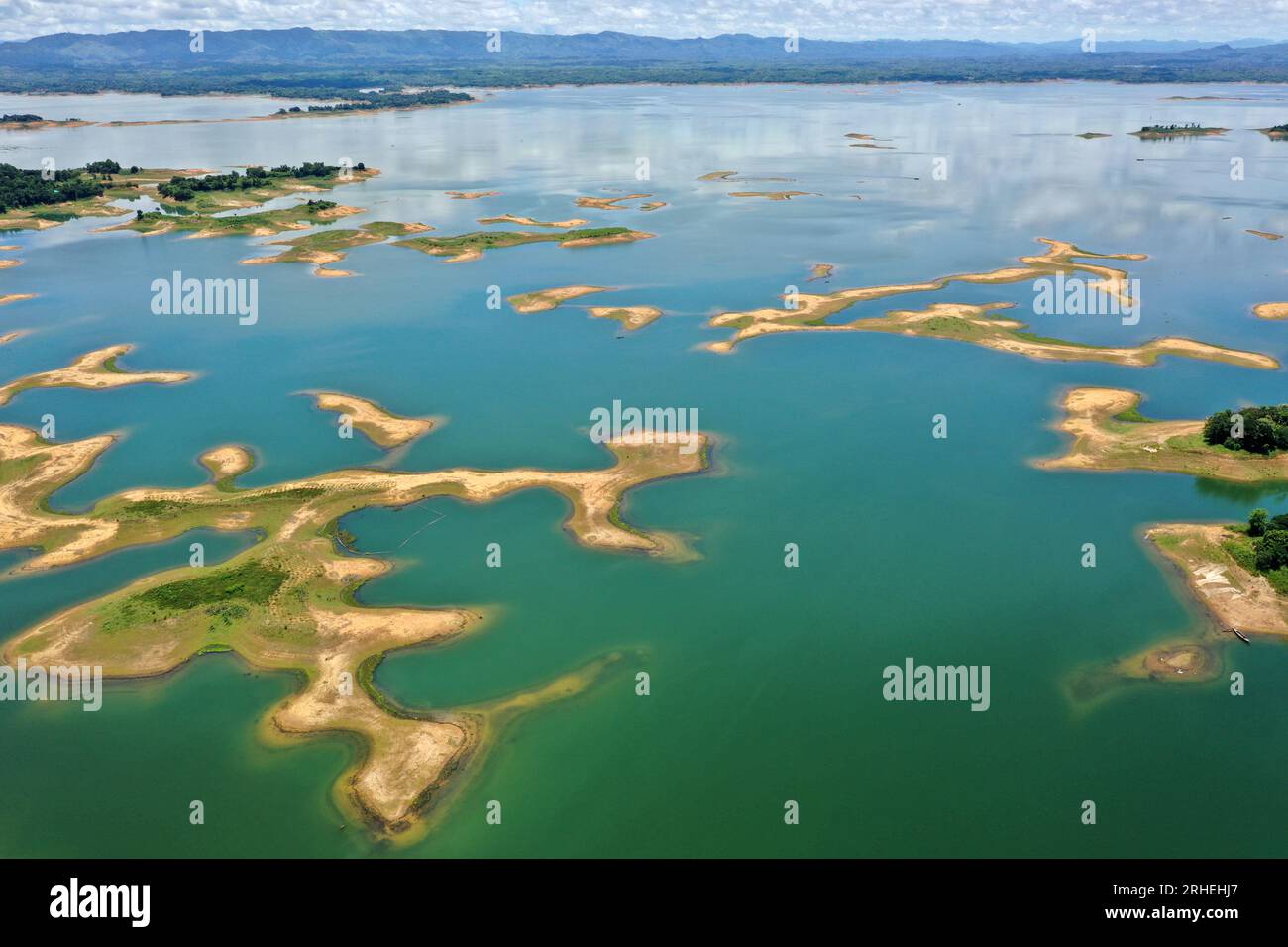 Rangamati, Bangladesh - July 25, 2023: The Bird's-eye view of Kaptai ...