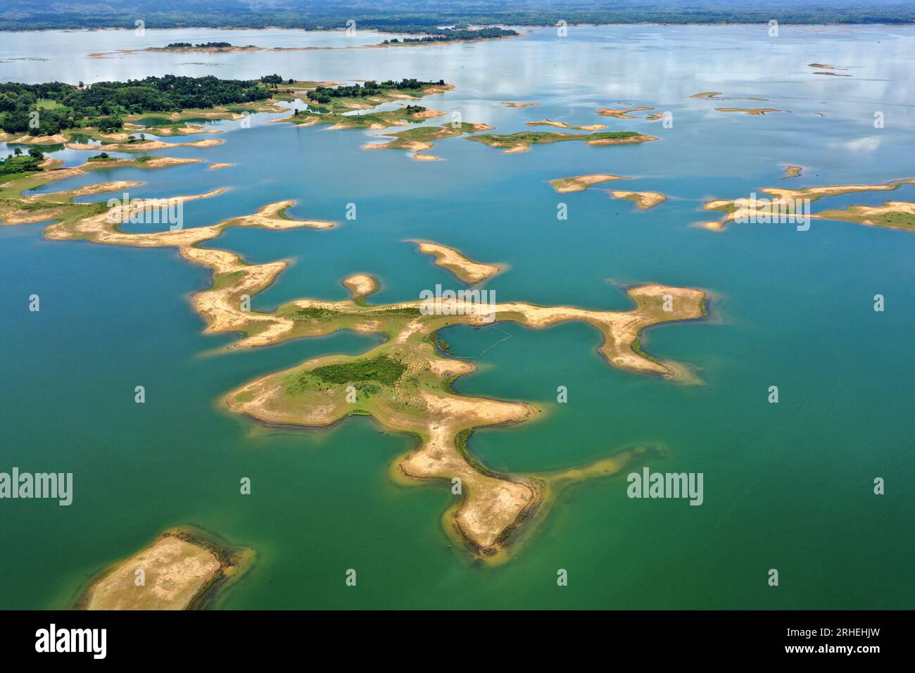 Rangamati, Bangladesh - July 25, 2023: The Bird's-eye view of Kaptai ...