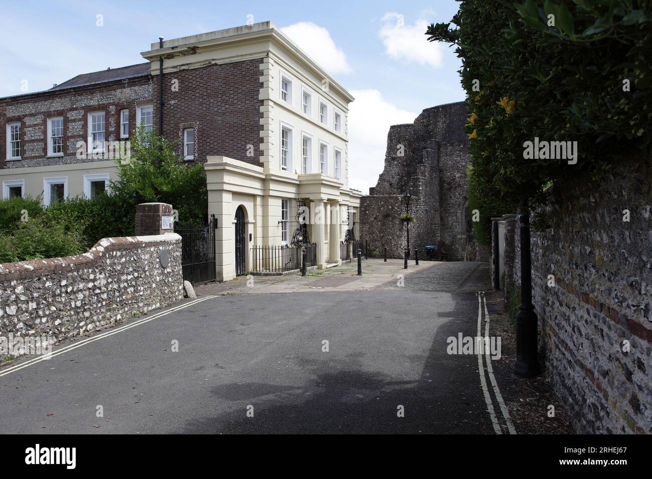 The Barbican gate and it's immediate surroundings including a museum ...