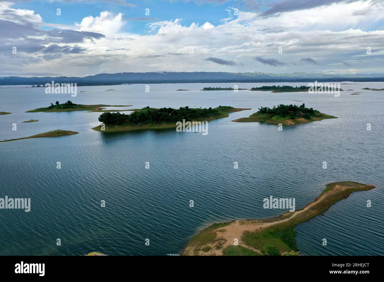 Rangamati, Bangladesh - July 25, 2023: The Bird's-eye view of Kaptai ...