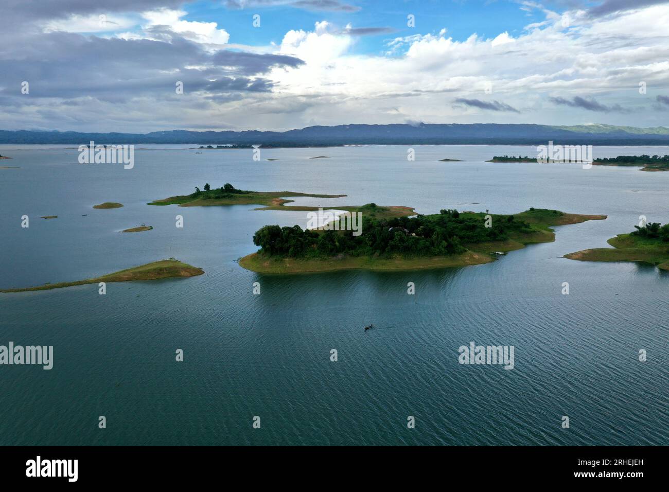 Rangamati, Bangladesh - July 25, 2023: The Bird's-eye view of Kaptai ...