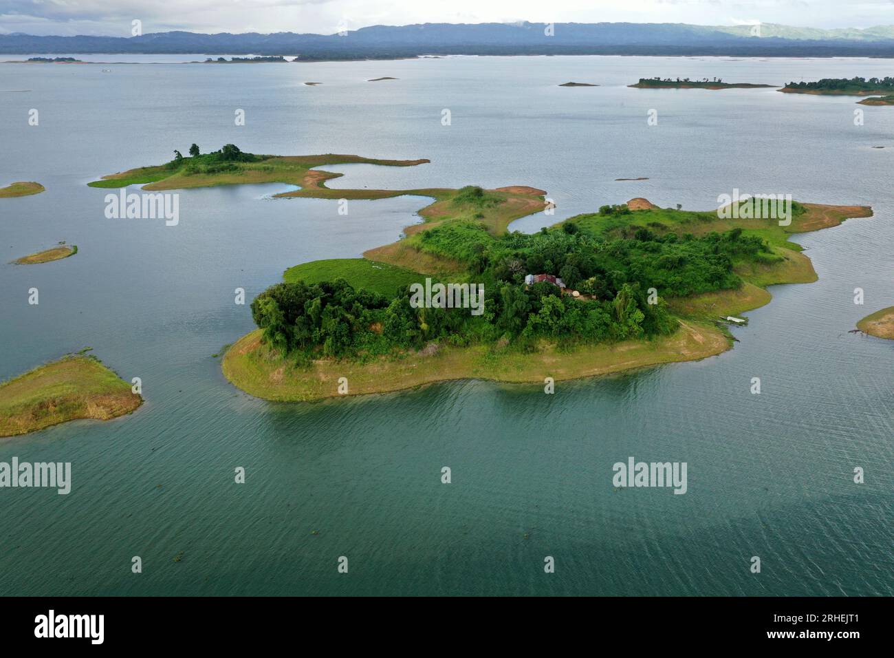 Rangamati, Bangladesh - July 25, 2023: The Bird's-eye view of Kaptai ...