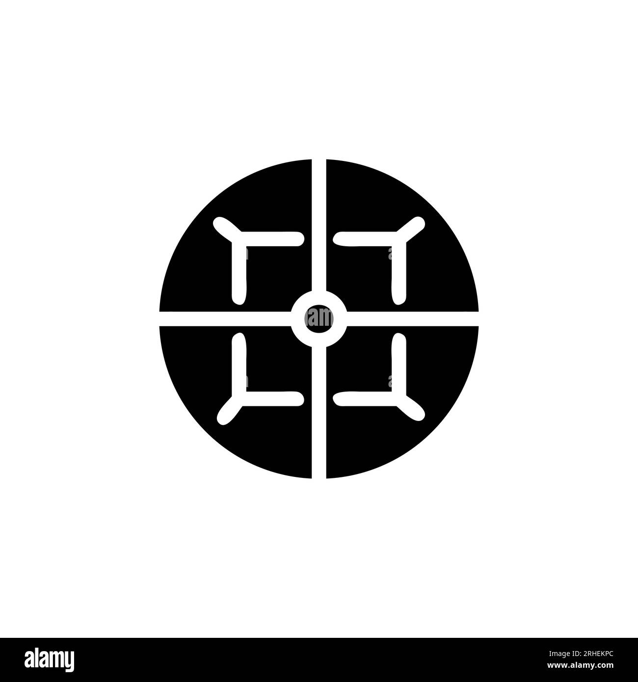 Black white bullseye target Stock Vector Images - Alamy