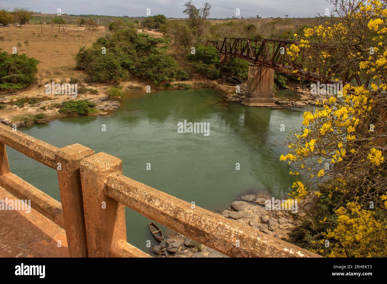 Pires do Rio, Goias, Brazil – August 15, 2023: Landscape with the old ...